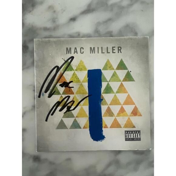 Other | Mac Miller Signed Blue Slide Park Cd Autographed Coa | Poshmark